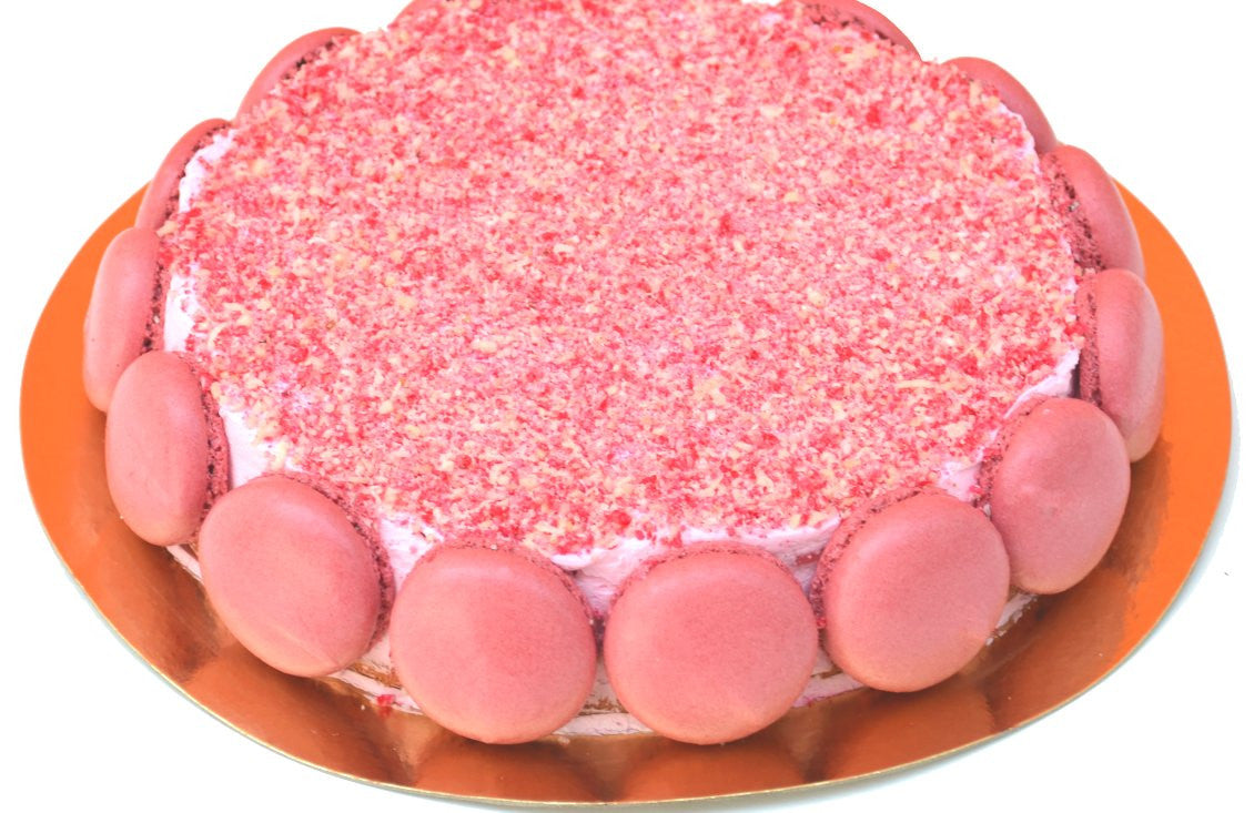 Macaron Raspberry Cake – Nougatine